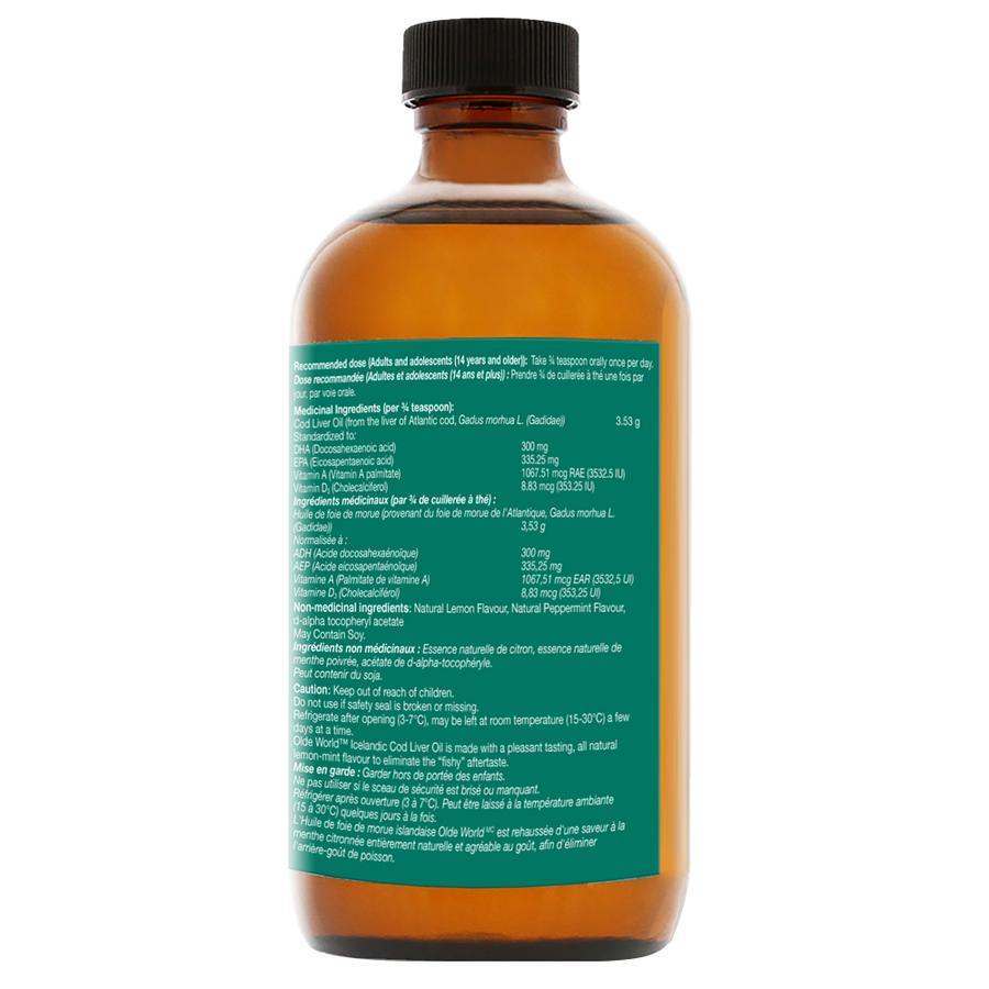 Olde World Icelandic Cod Liver Oil - Lemon-Mint – S & H Health Foods